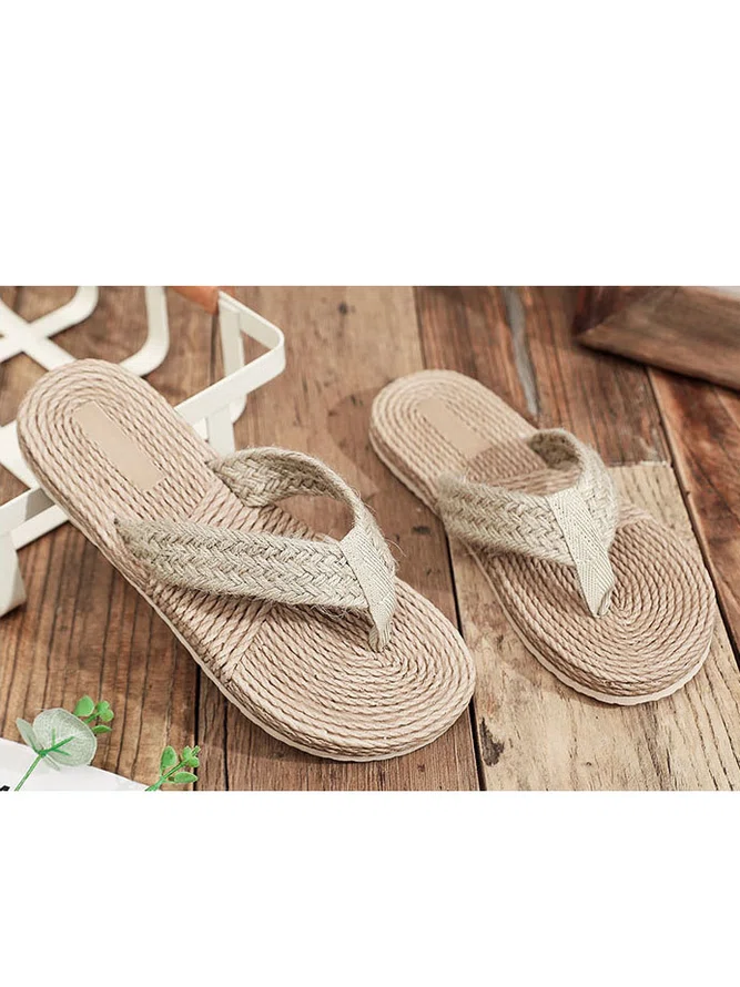 Woven Material Summer Slippers - jariyshop